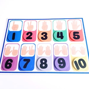 Number Matching Game, Printable Learning Numbers - Etsy
