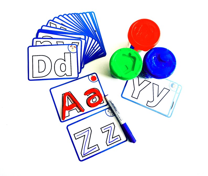 Alphabet Play Dough Mat Play Dough Activity Alphabet - Etsy