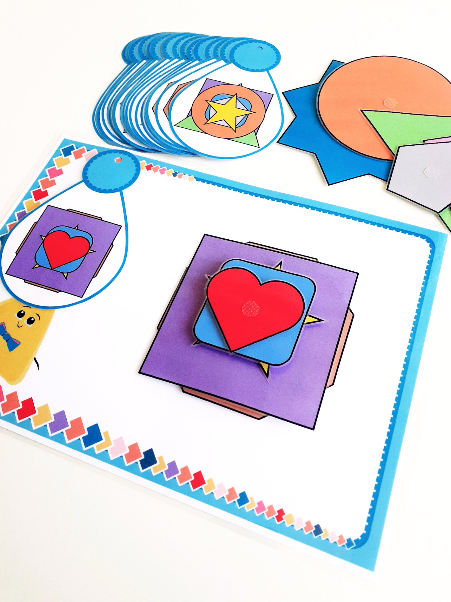 Shape Matching Activity, Preschool Math - Etsy