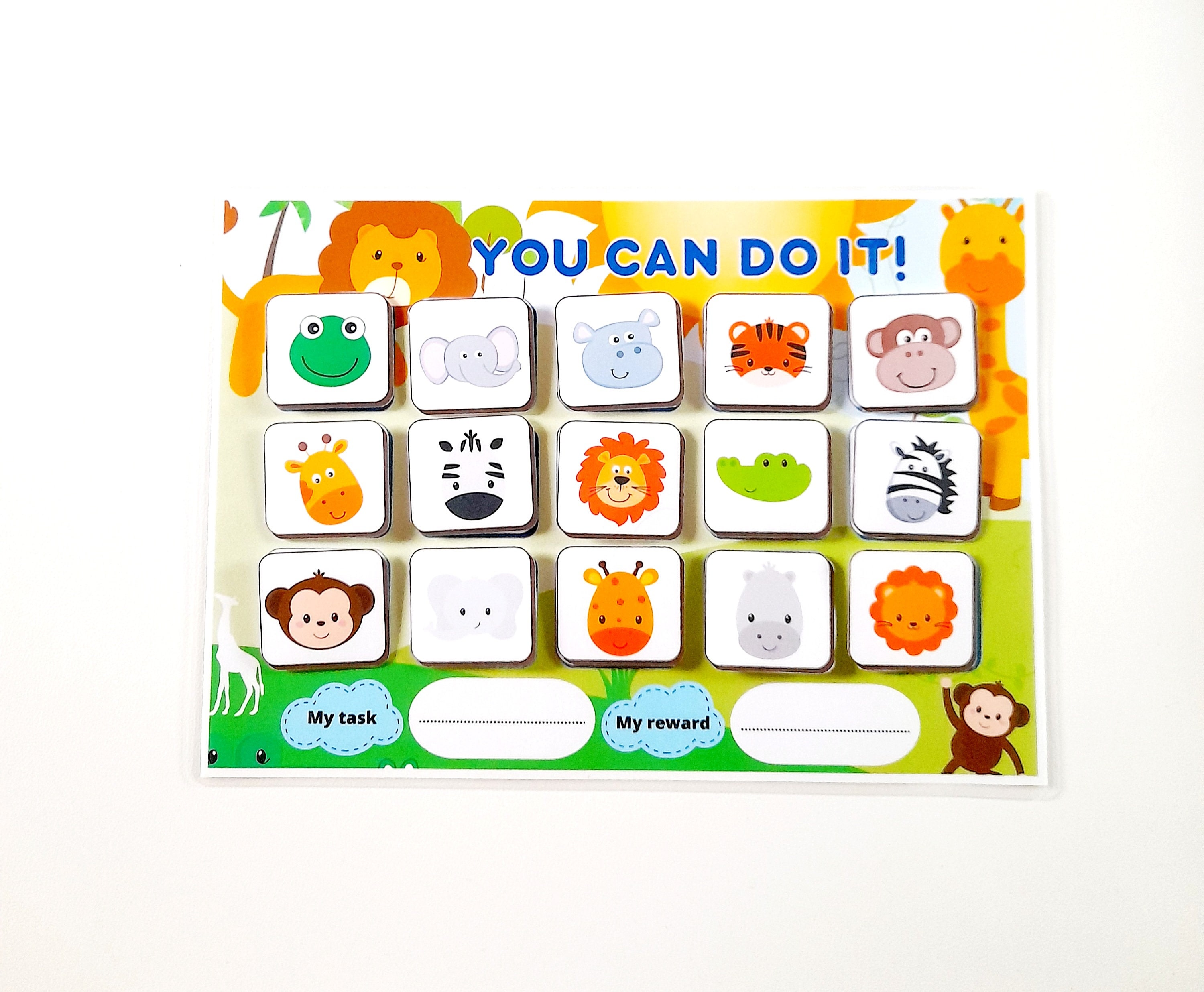 Safari Reward Chart, Printable Behavior Chart, Responsibility Chart ...