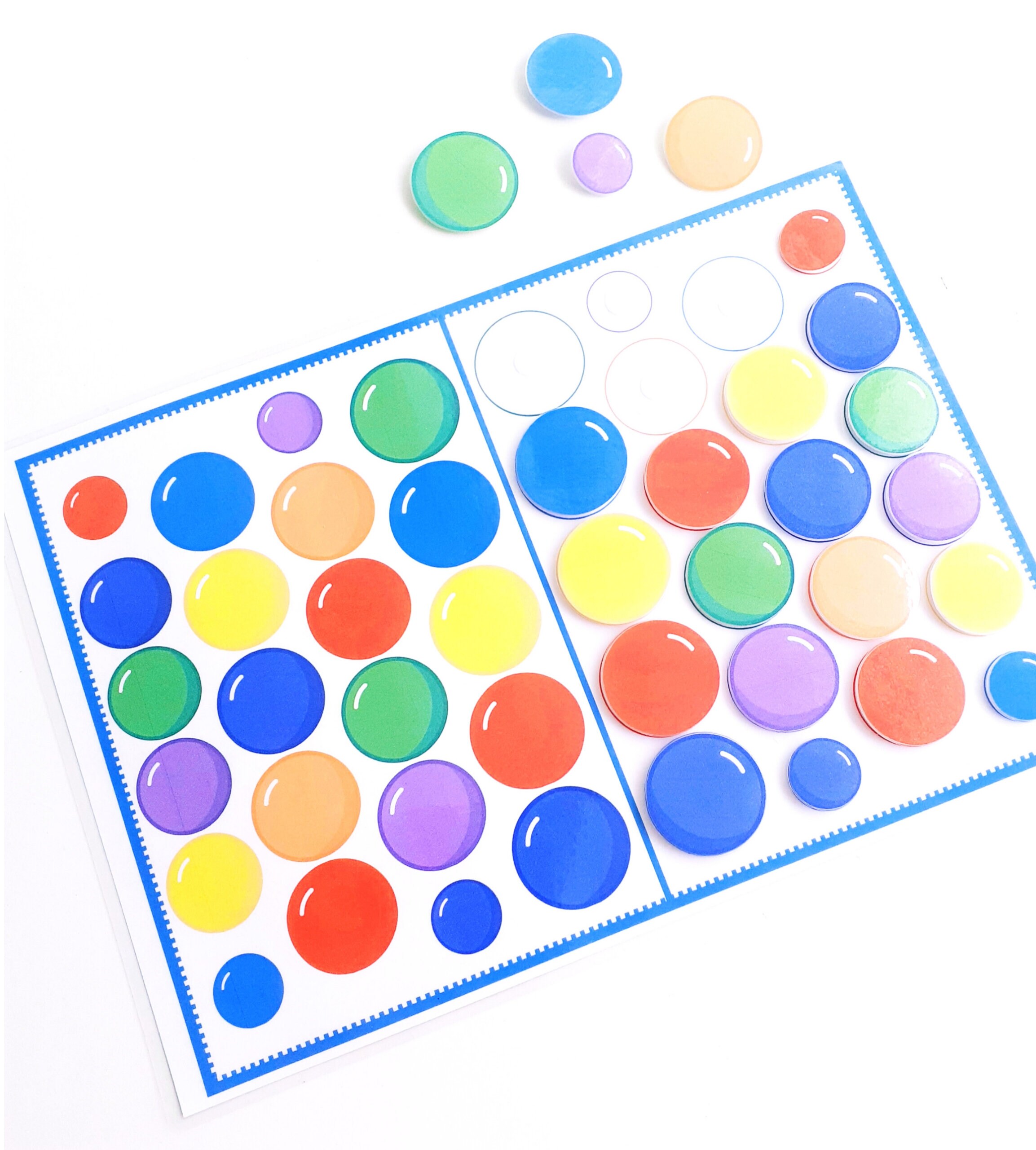 Symmetry Activity, Symmetry Pattern Activities, Color Matching Game - Etsy