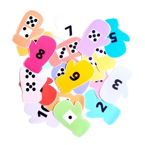 Mitten Counting Activity, Kindergarten Worksheets, Learn to Count 1 to ...