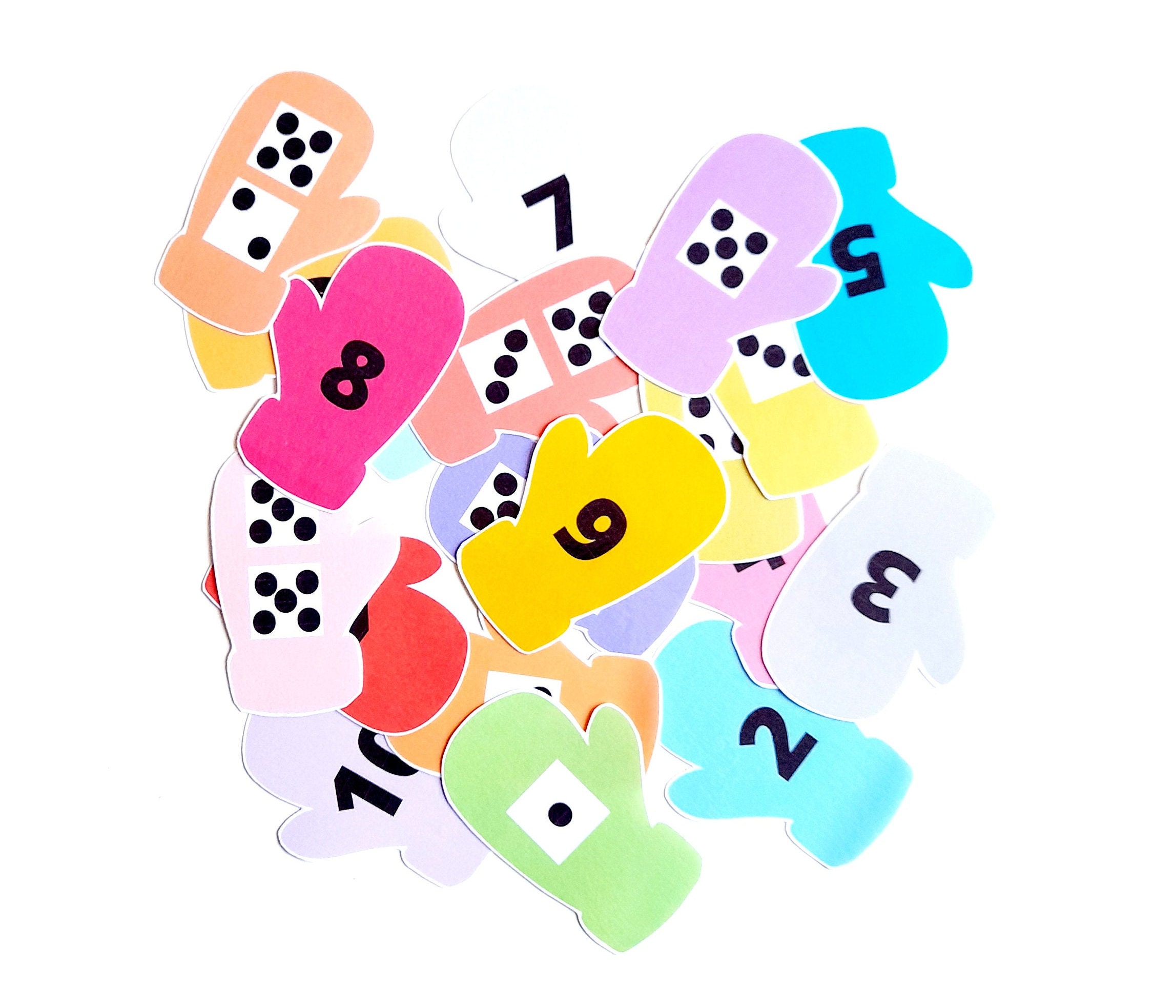 Mitten Counting Activity, Kindergarten Worksheets, Learn to Count 1 to ...