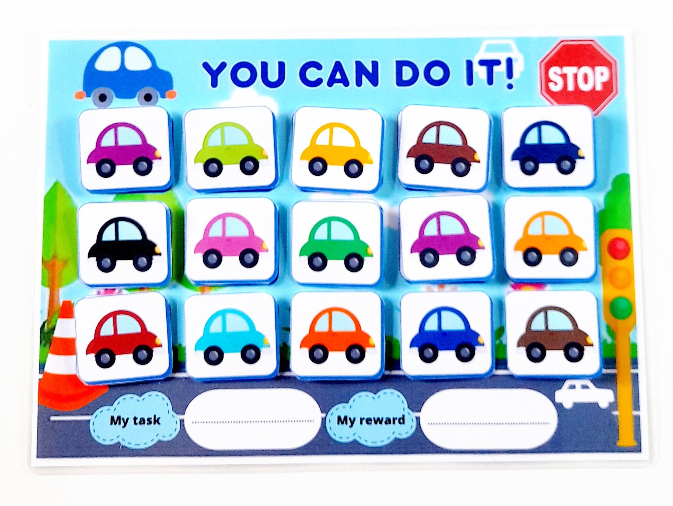 Car Reward Chart Printable Behaviour Chart Responsibility - Etsy