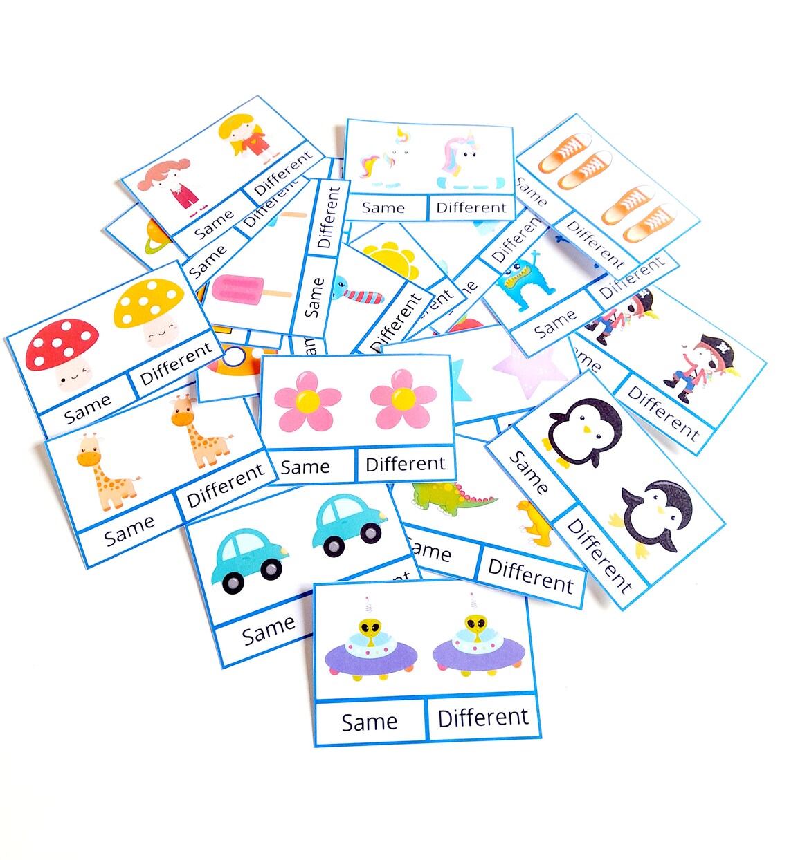 Printable Cards Same or Different Activity for Toddlers and ...