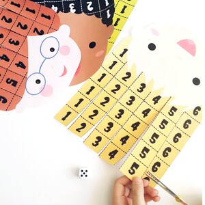 Hair Scissor Skills Activity, Learn Numbers, Cut Activity Worksheets ...