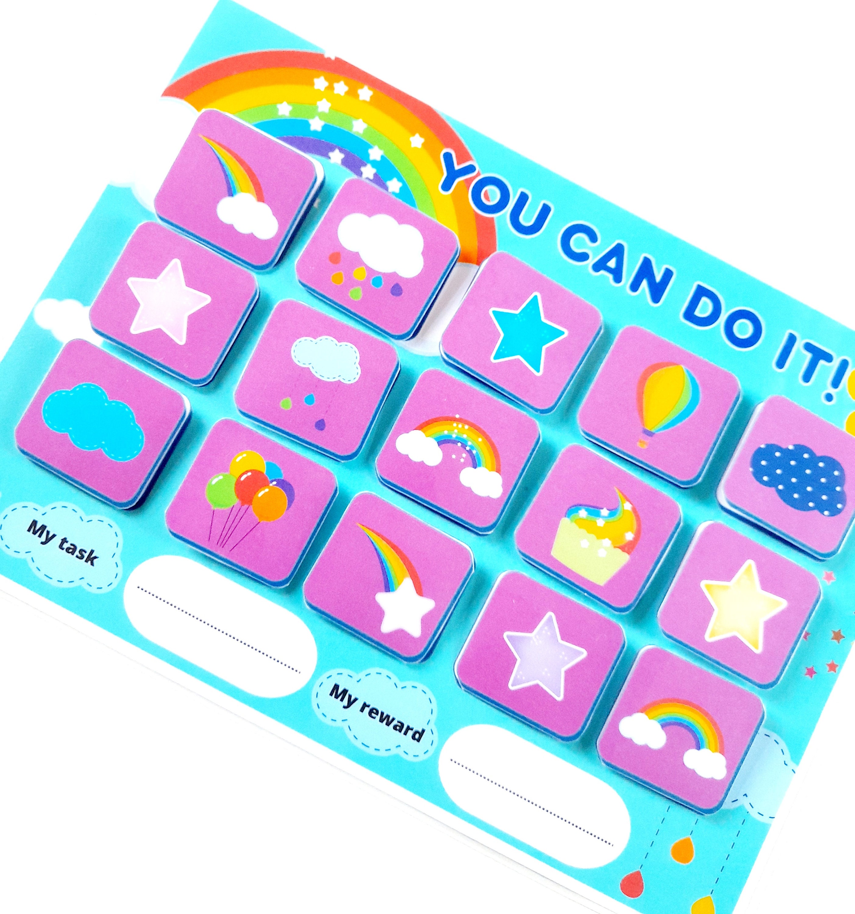 Rainbow Reward Chart Printable Behavior Chart Responsibility - Etsy