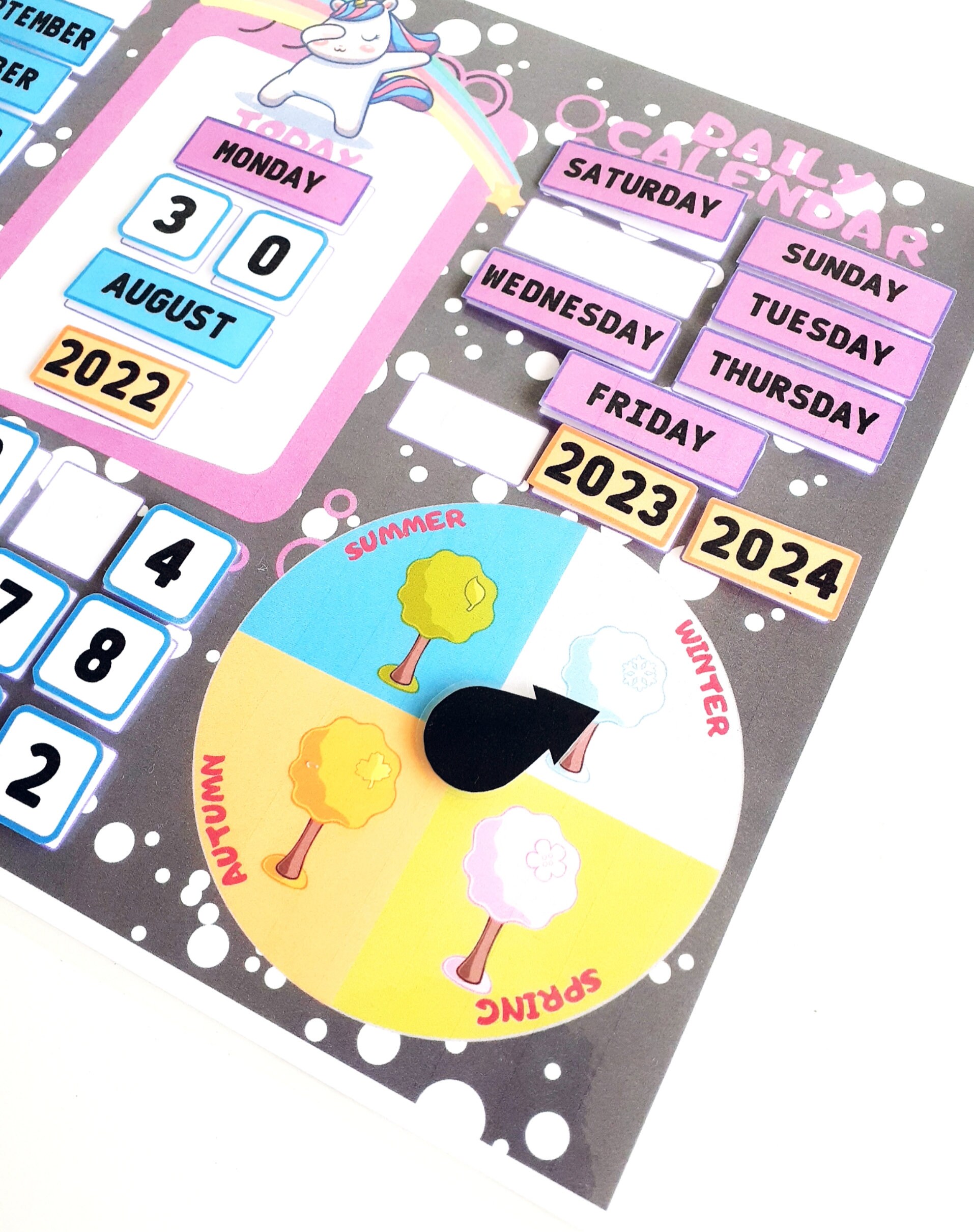 Daily Calendar, Printable Perpetual Calendar, Printable Calendar ...