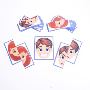 Emotion Flashcards, Feelings Flash Cards, Puzzles - Etsy