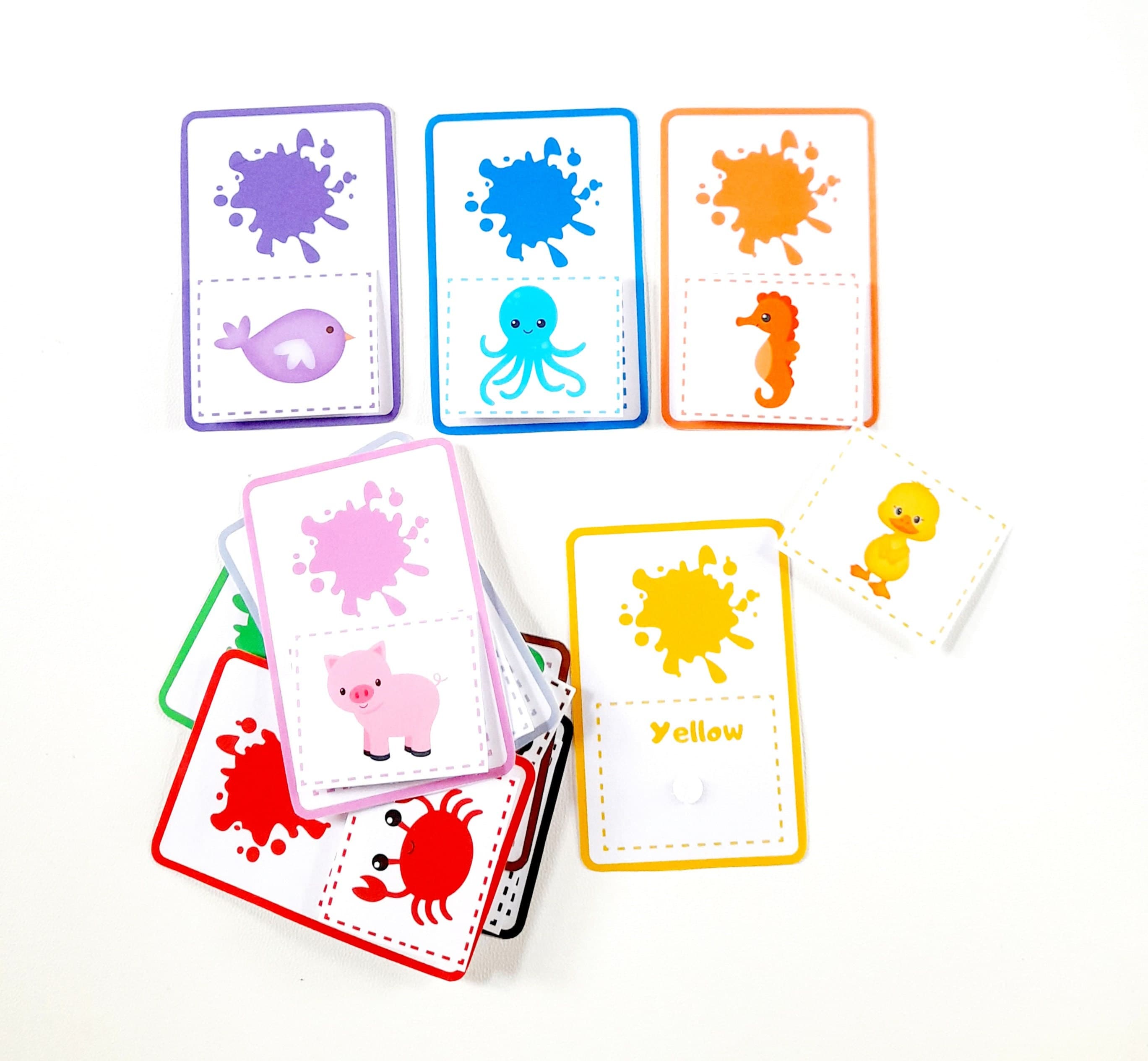 Color Activity With Animals, Fine Motor Skills, Homeschool Worksheet ...