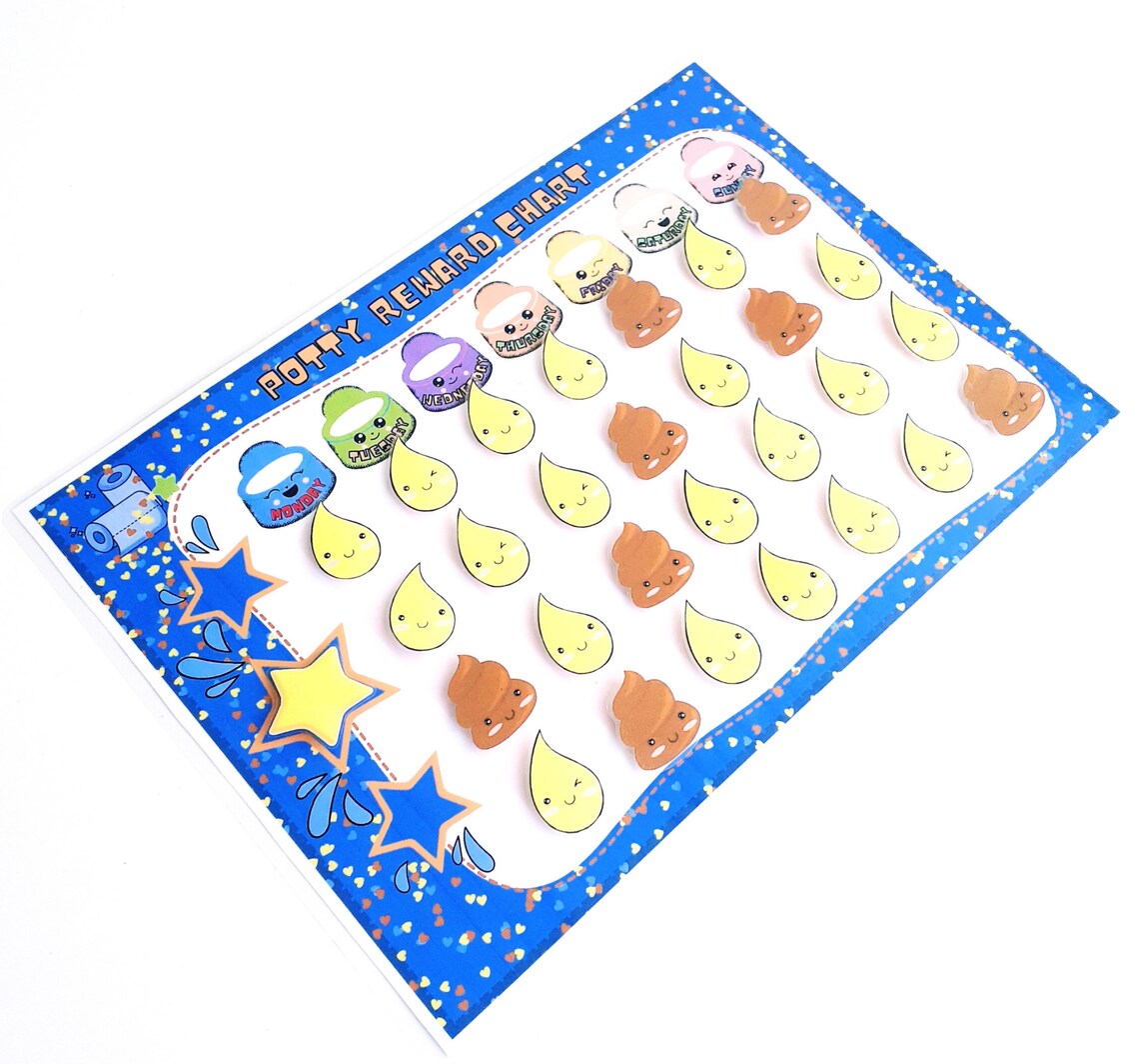 Potty Reward Chart Printable Potty Training Chart - Etsy