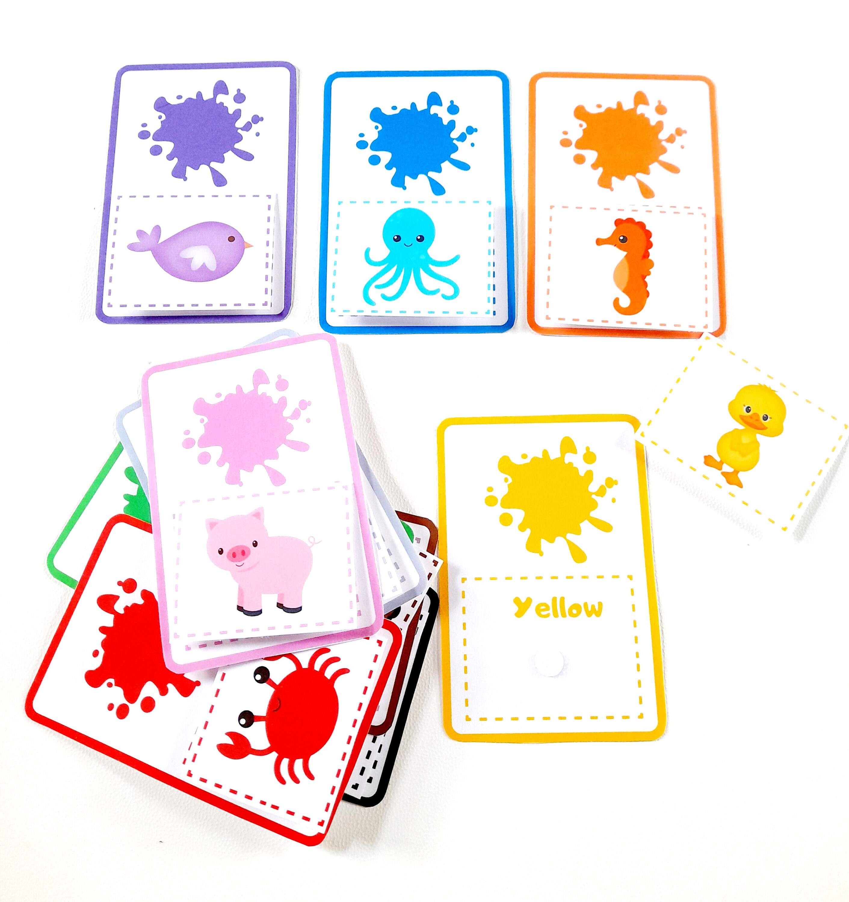 Color Activity With Animals, Fine Motor Skills, Homeschool Worksheet ...