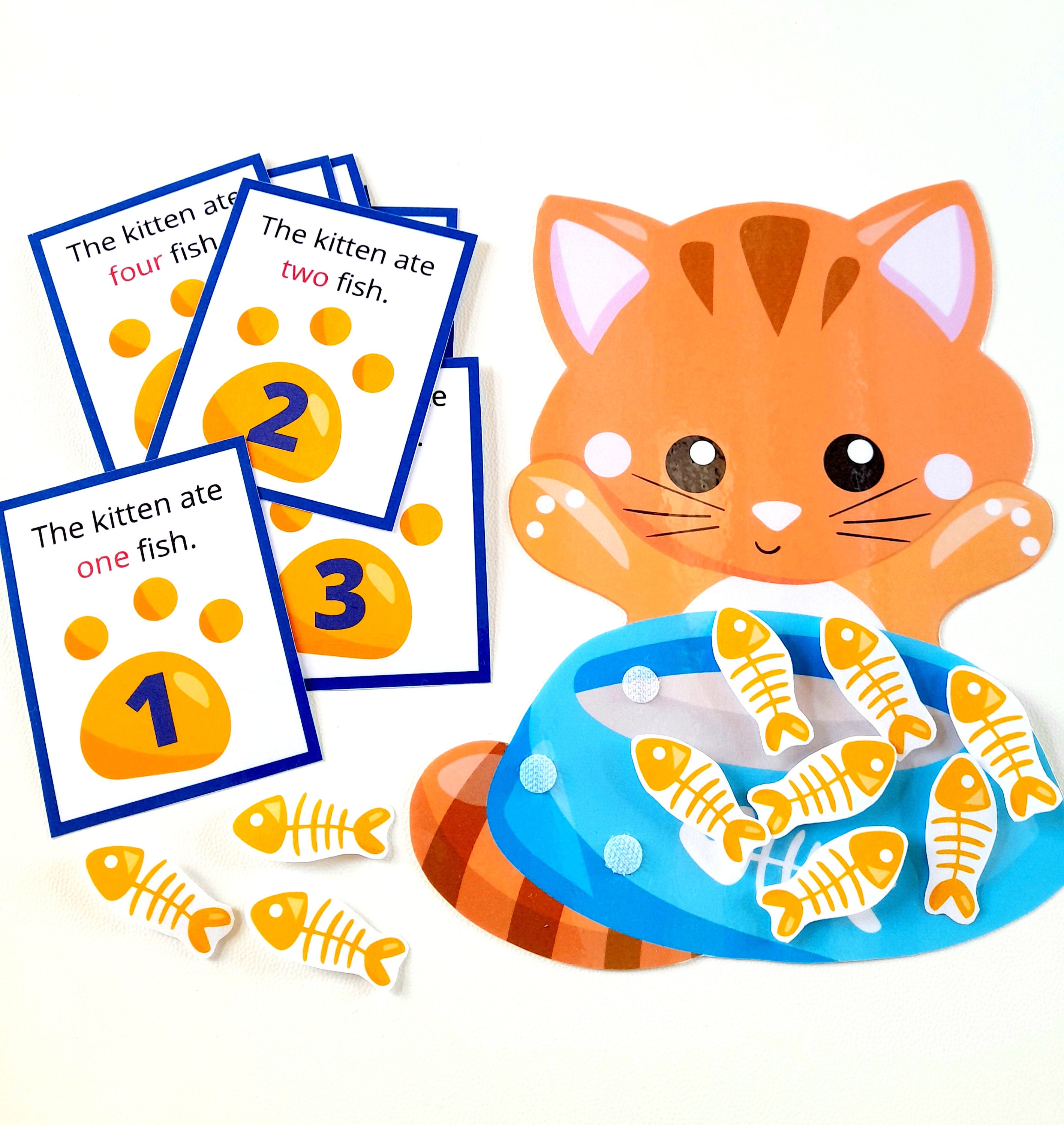 Kitten Counting Activity Numbers 1 to 10 Count for Kids - Etsy