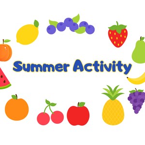 12 Printable Color Matching Cards, Summer Activivity and Fine Motor ...