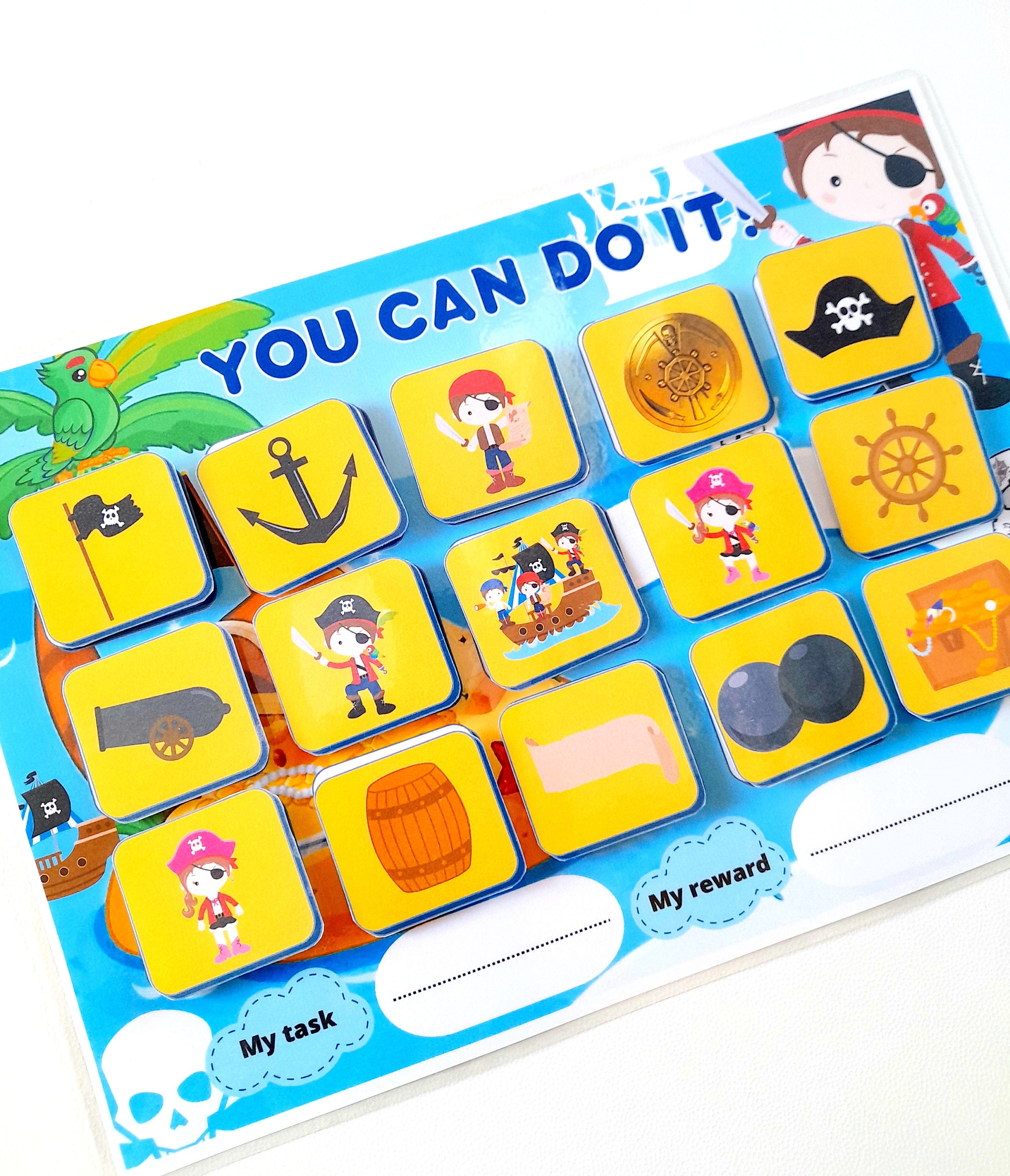 Pirate Reward Chart Printable Behaviour Chart Responsibility - Etsy