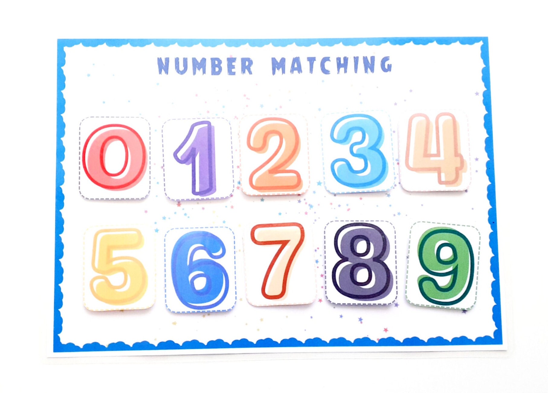 Learn Numbers 1 to 10, Number Matching Game - Etsy