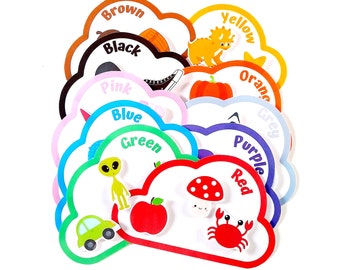 Paint Cans Colors Matching and Labeling Activity. Toddler and Preschool ...