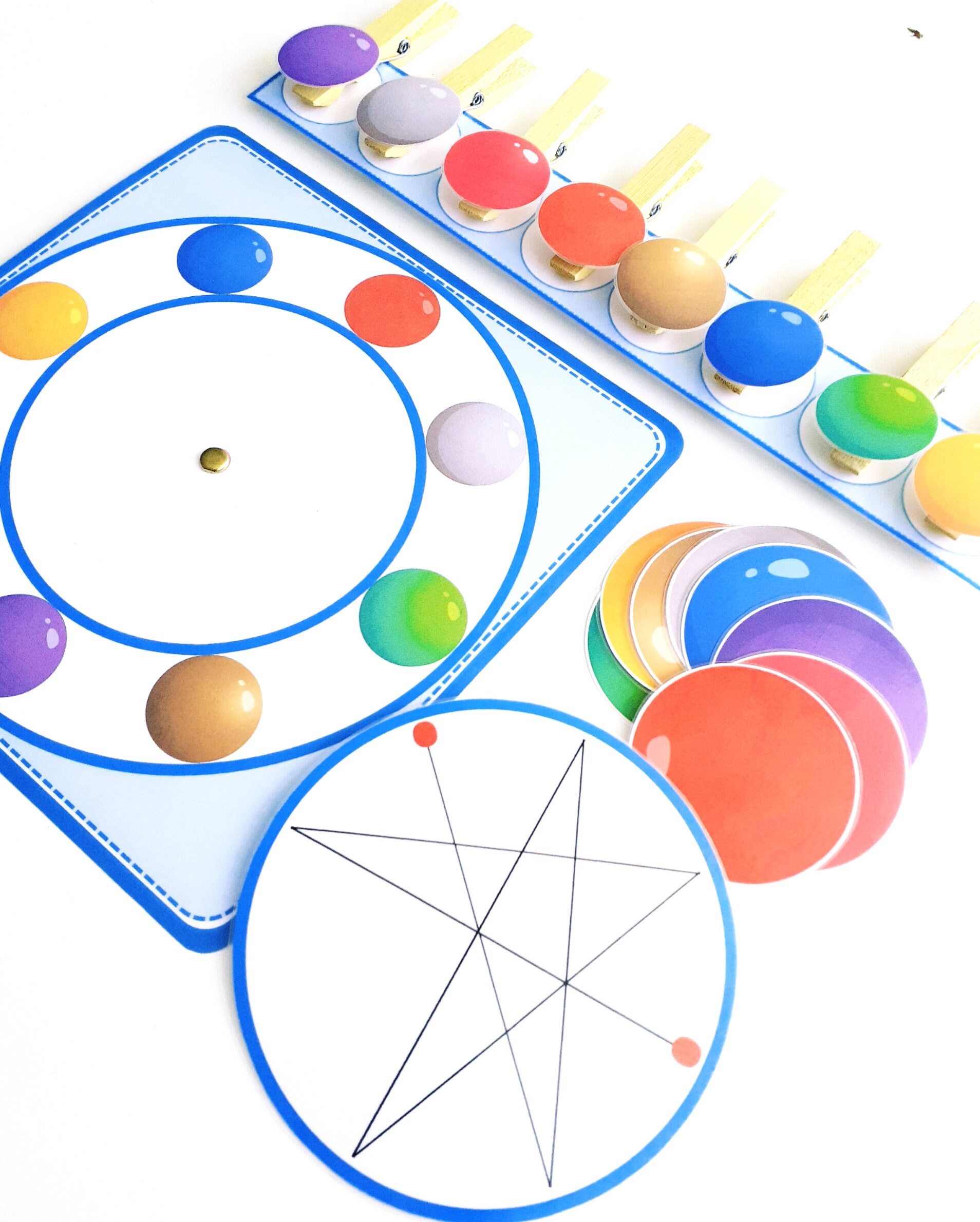 Color Wheel Activity, Matching Colors Pattern, Color Matching Game ...