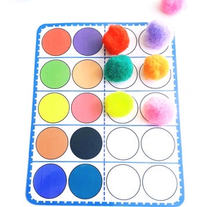Color Matching Game, Fine Motor Skills - Etsy