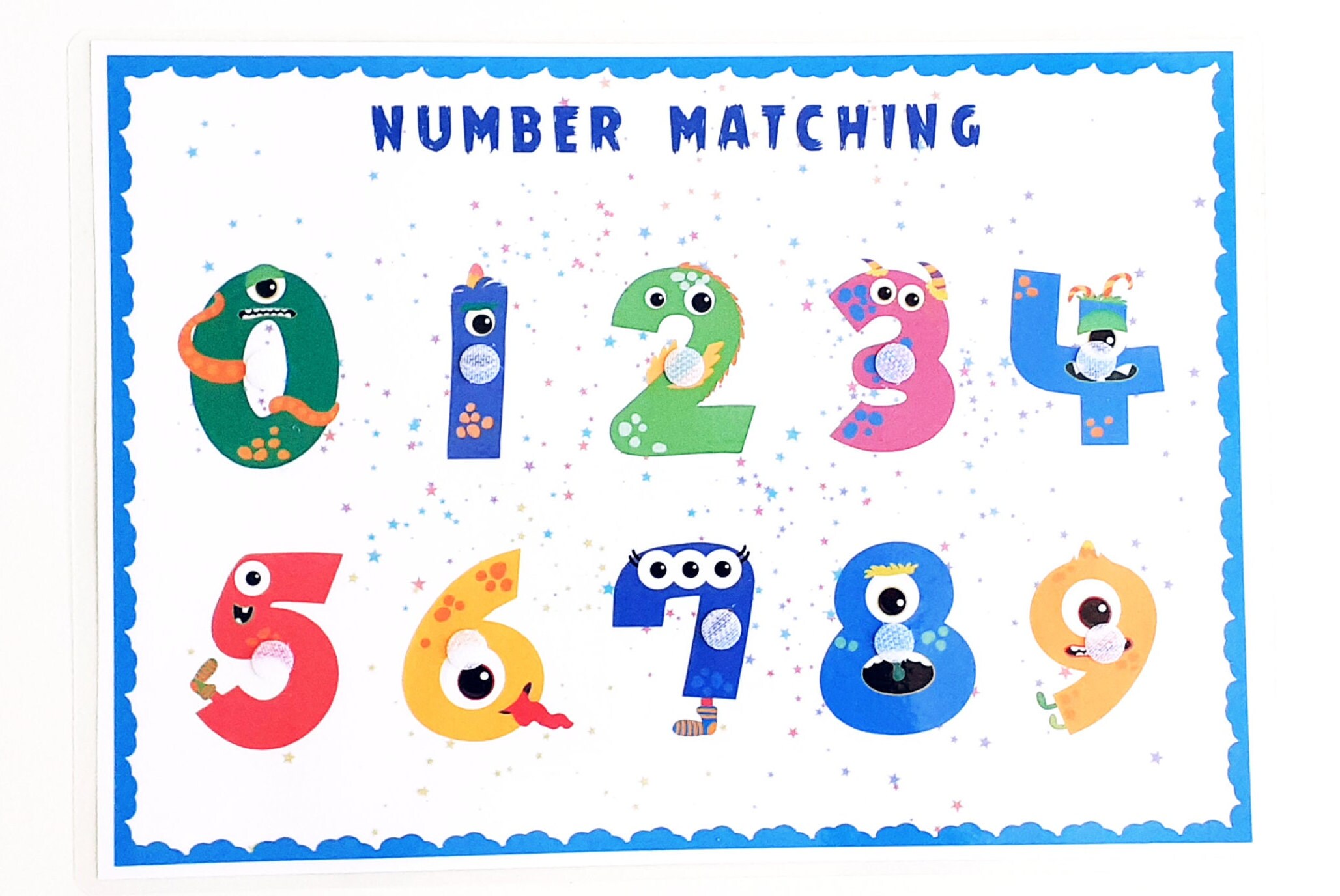 Learn Numbers 1 to 10, Number Matching Game - Etsy