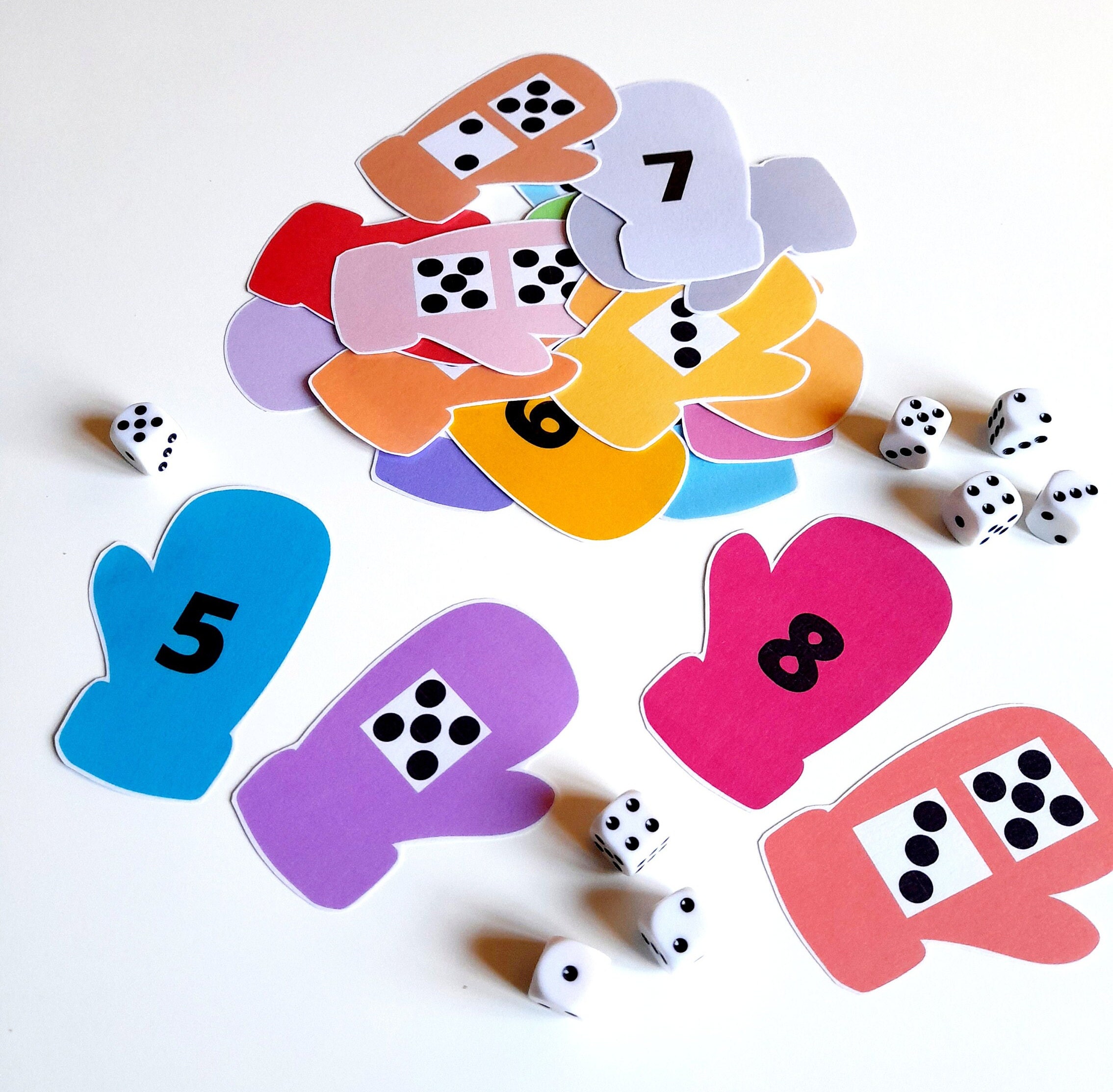 Mitten Counting Activity, Kindergarten Worksheets, Learn to Count 1 to ...