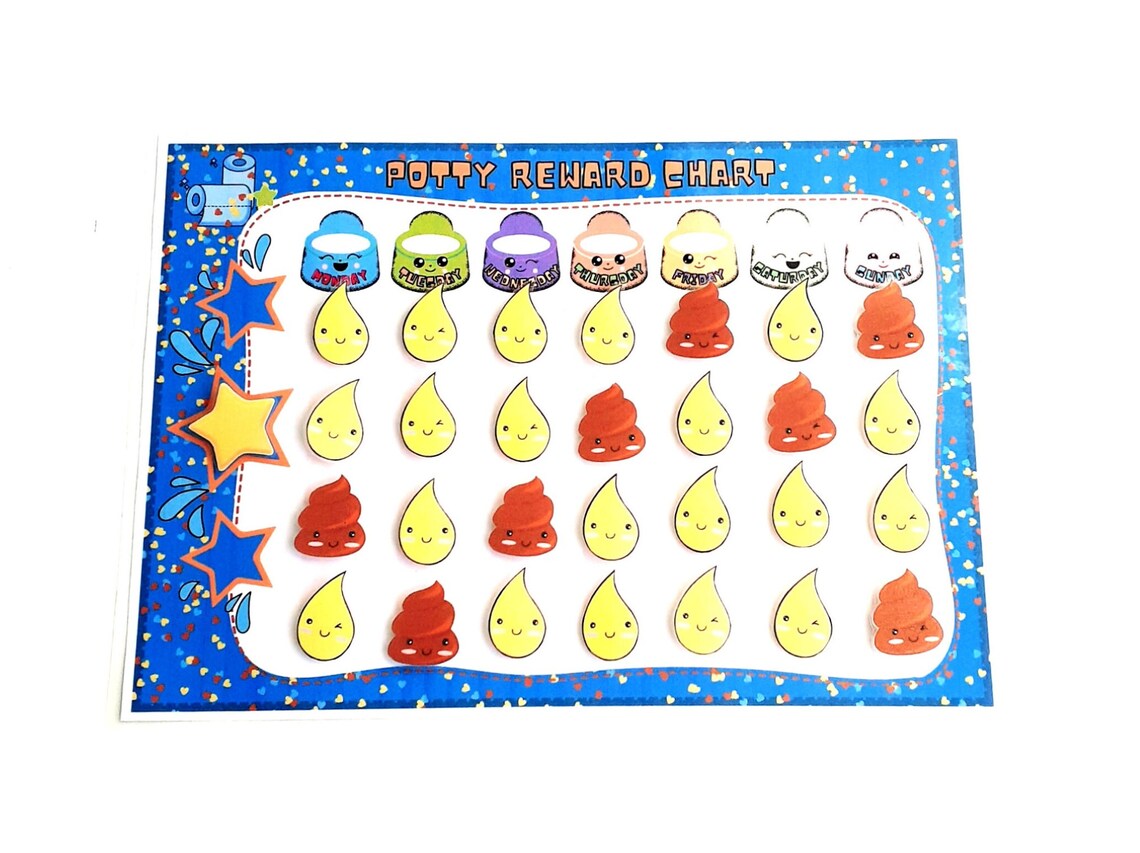 Potty Reward Chart Printable Potty Training Chart - Etsy