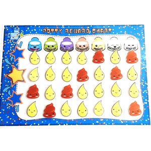 Potty Reward Chart, Printable Potty Training Chart - Etsy