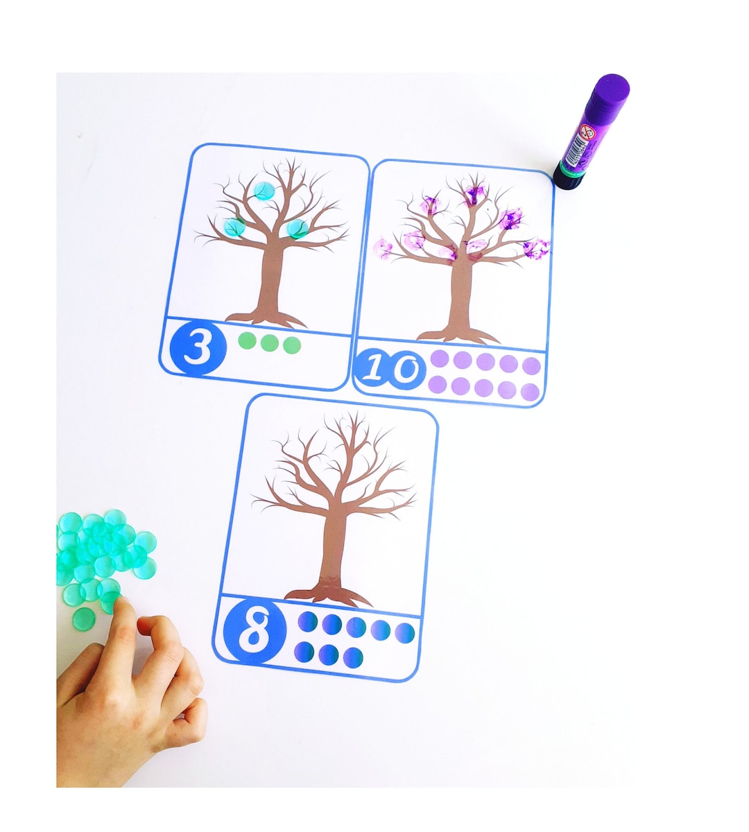 Counting Activity ,numbers 1 to 10 Count for Kids, Learn to Count, Fine ...