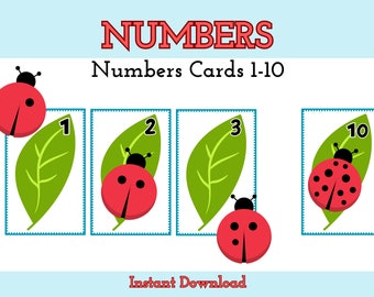 Number Matching Game, Printable Learning Numbers - Etsy