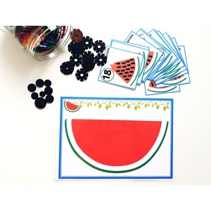 Watermelon Seed Counting Activity for Toddlers and Preschoolers, Learn ...