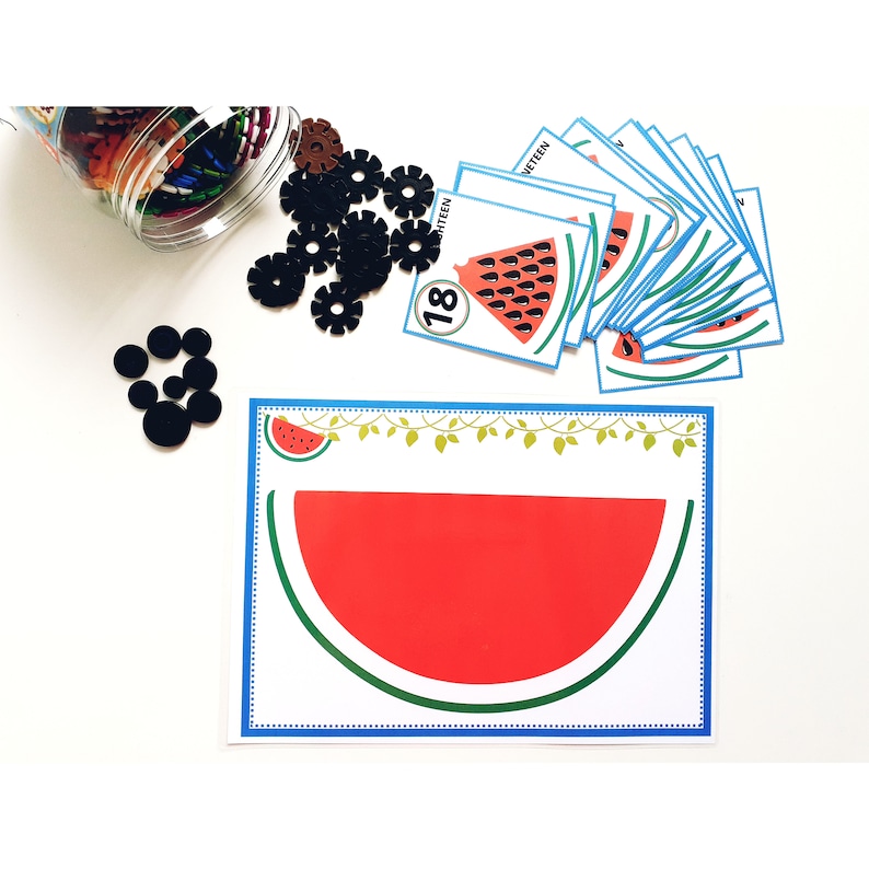 Watermelon Seed Counting Activity for Toddlers and Preschoolers, Learn ...