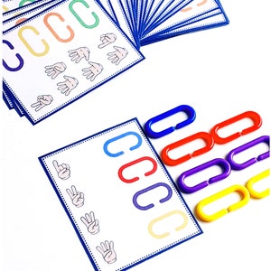 Chains Counting Activity, Counting Toys for Toddlers - Etsy