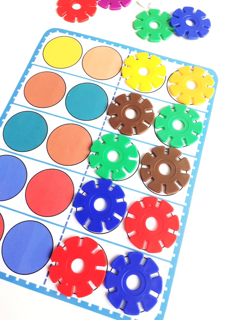 Color Matching Game, Fine Motor Skills - Etsy