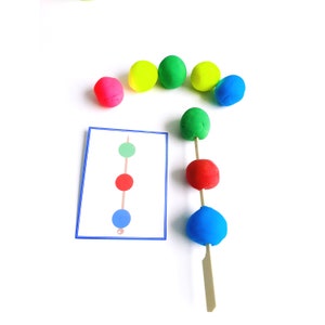 Play Dough Sequences, Pattern Activity With Play Dough ,fine Motor ...