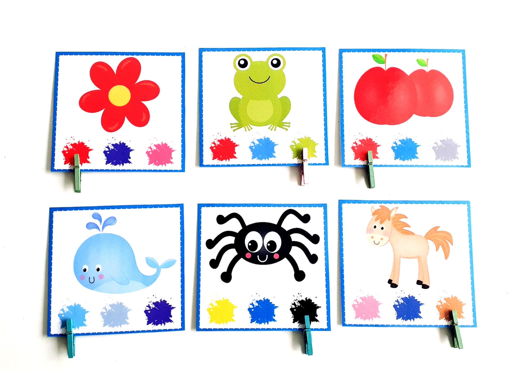 Color Matching Printable, Fine Motor Activity - Etsy