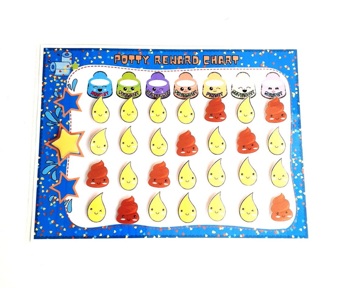Potty Reward Chart Printable Potty Training Chart - Etsy