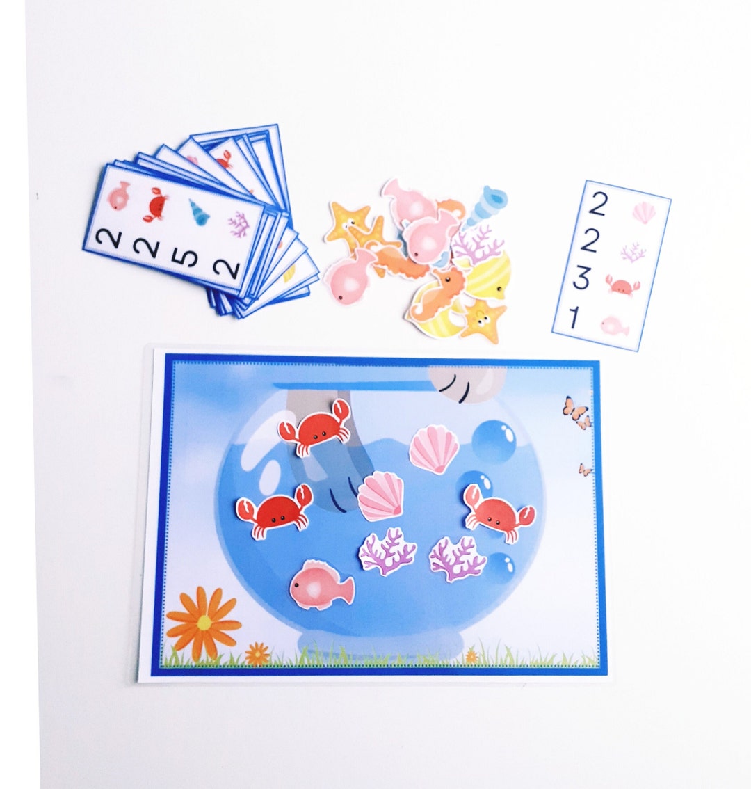 Fish Counting Activity for Toddlers and Preschoolers - Etsy