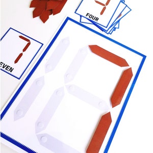 Learn Numbers 1 to 10, Digital Numbers 1 to 10, Number Matching Game - Etsy