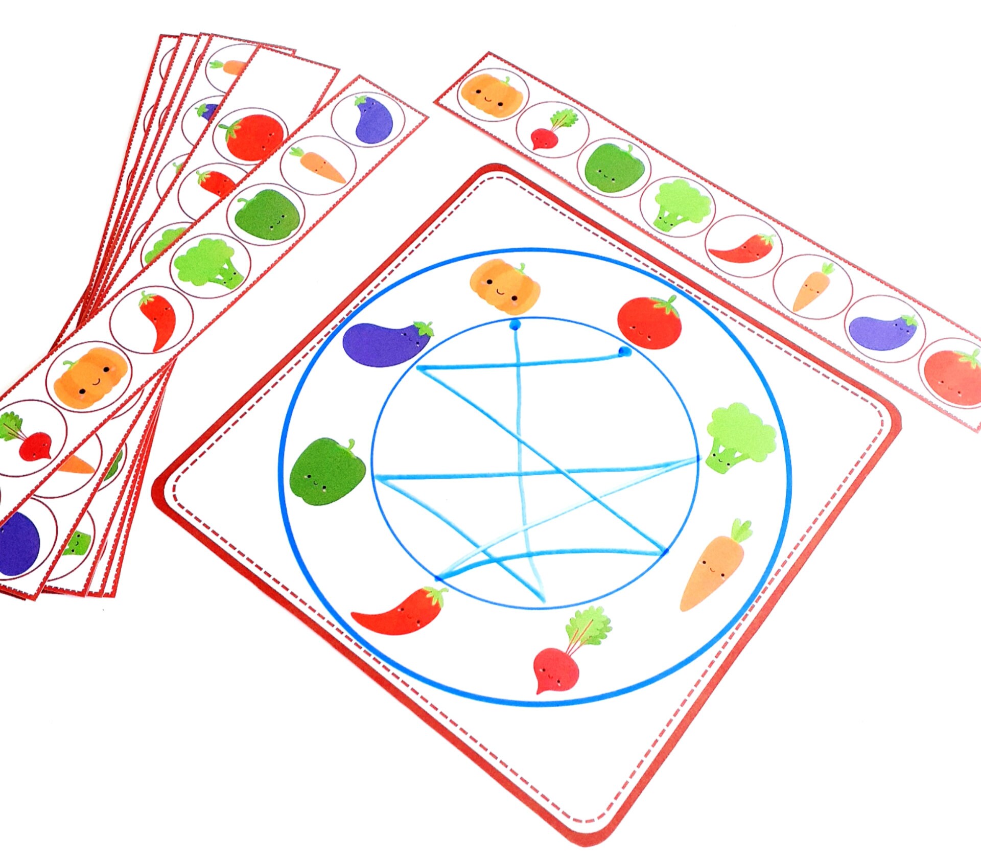 Vegetable Wheel Activity, Fruit and Vegetable Matching - Etsy