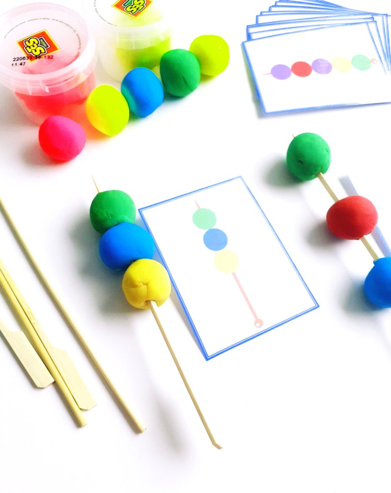 Play Dough Sequences, Pattern Activity With Play Dough ,fine Motor ...