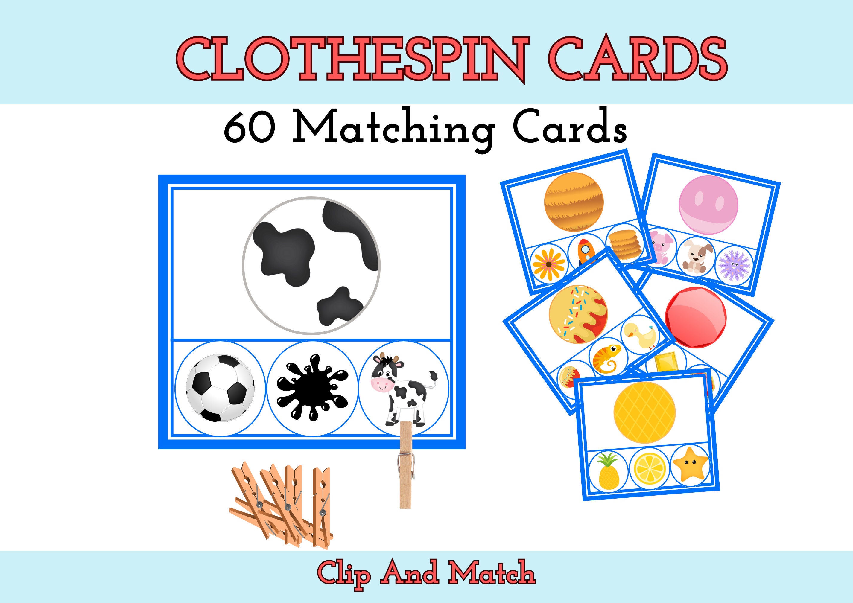 Pattern Matching Cards, Fine Motor Skills, Pattern Activity - Etsy