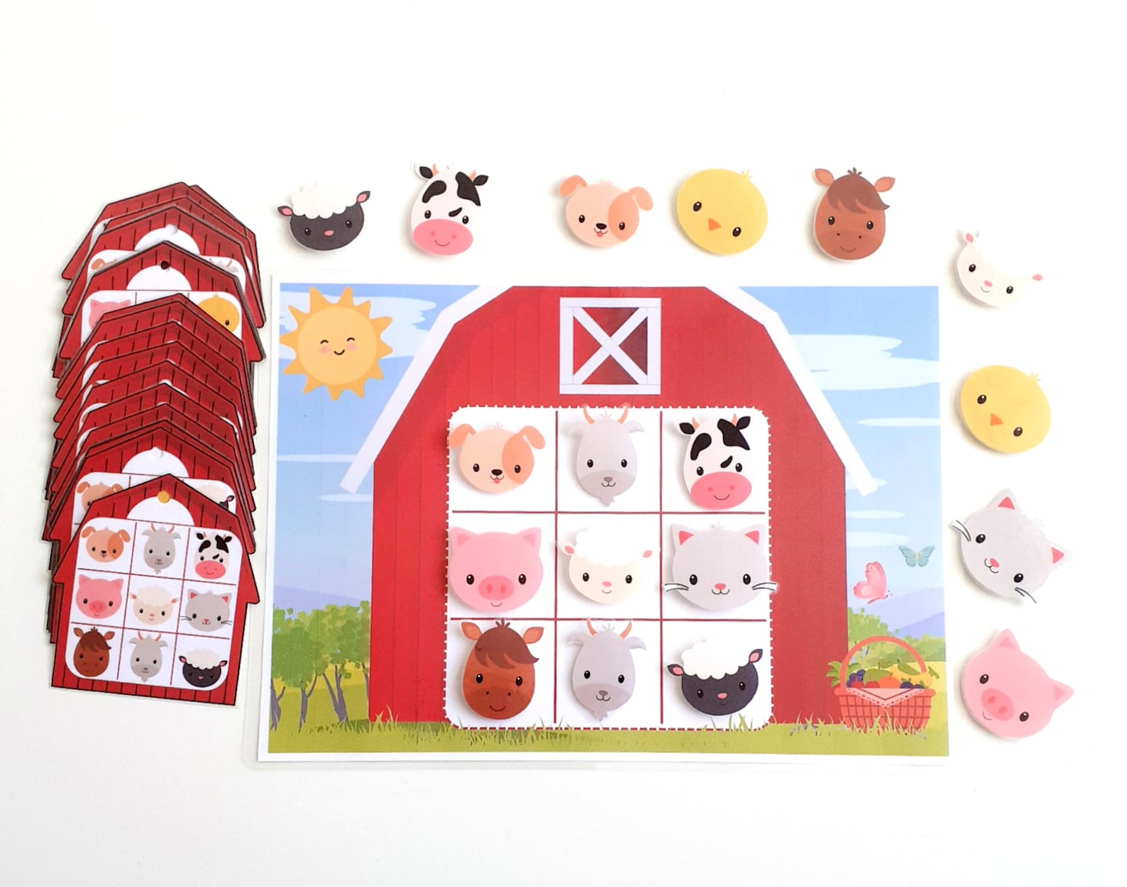 Animal Pattern Activity, Printable Animal Matching Game - Etsy