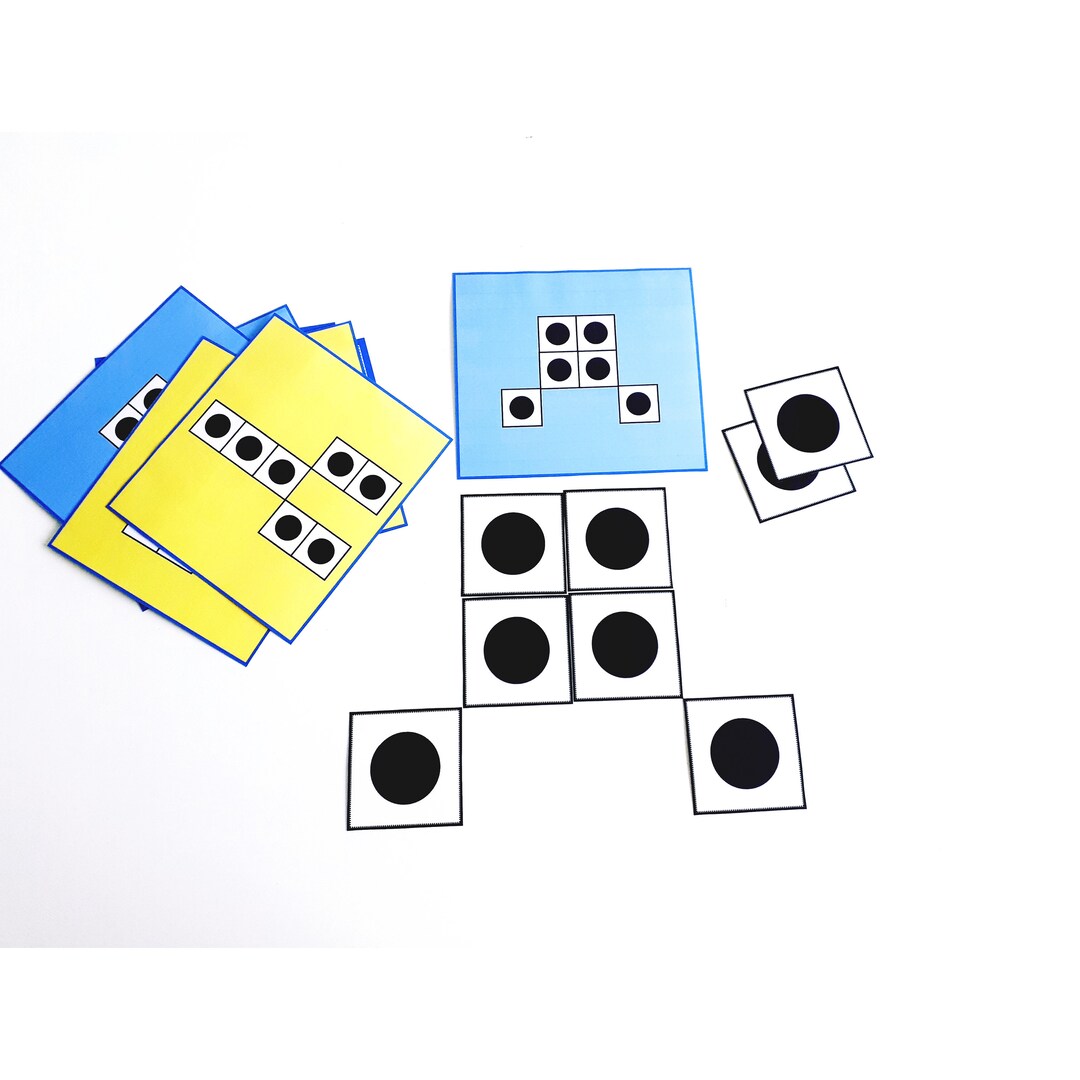 Shape Pattern Activity, Pattern Strips, Shape Matching Game, Preschool ...