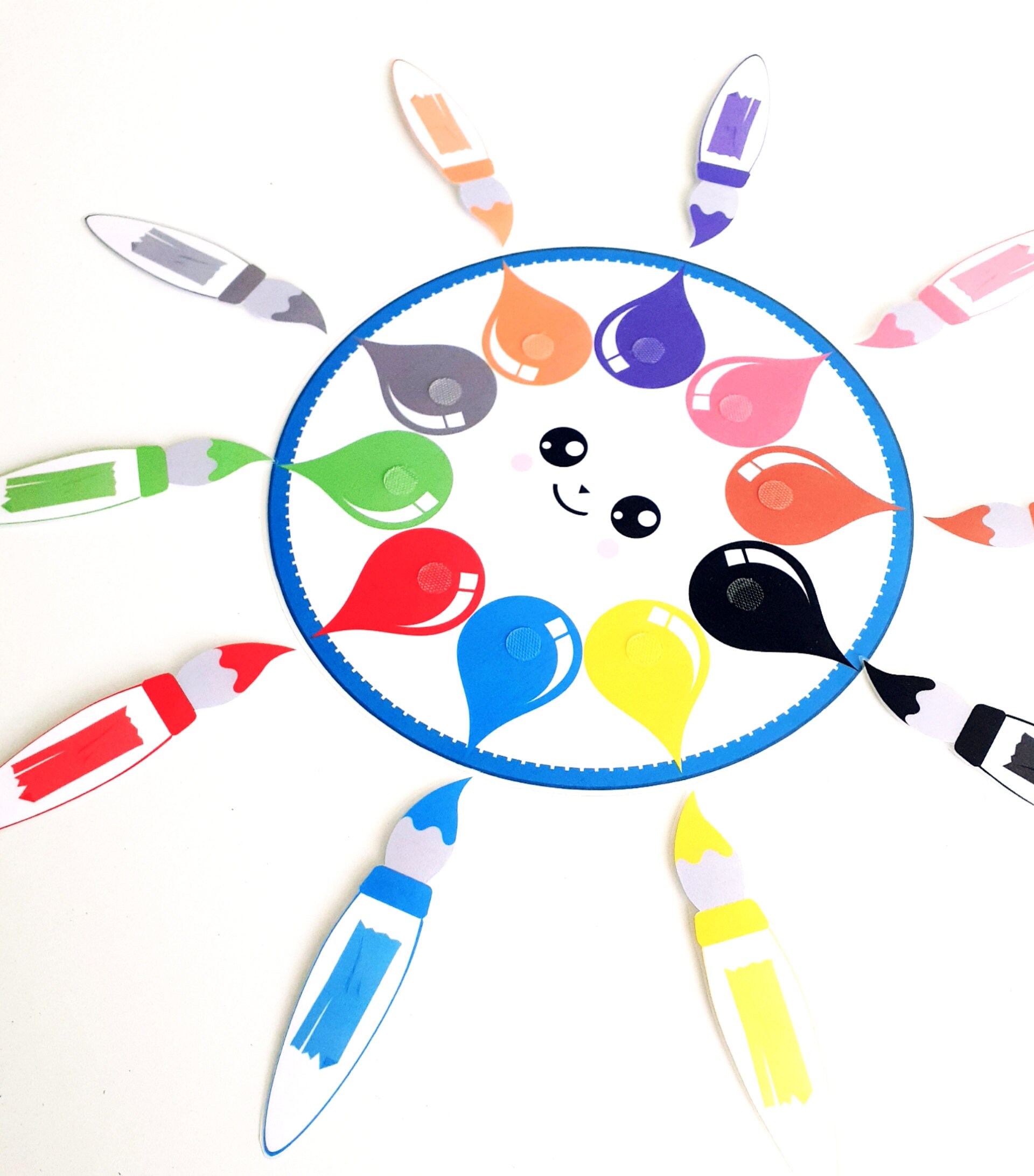 Color Matching Wheel Activity, Color Matching ,printable Color Matching ...