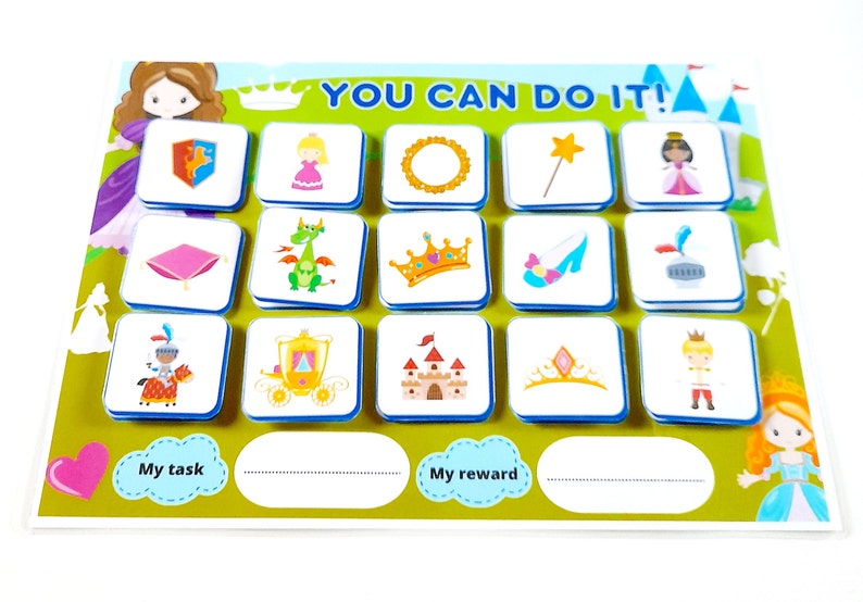 Princess Reward Chart Printable Behavior Chart - Etsy