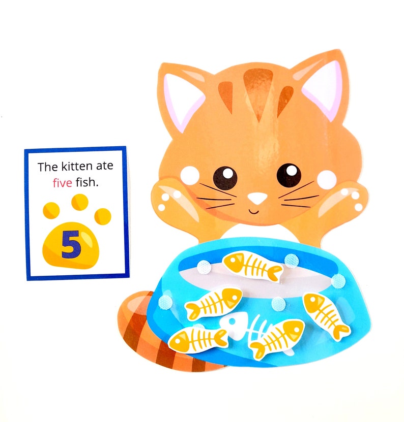 Kitten Counting Activity Numbers 1 to 10 Count for Kids - Etsy