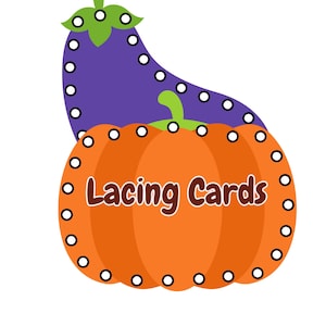 Fruits and Vegetables Lacing Activity, Toddler Lacing Practice ...