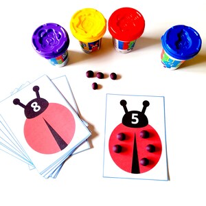 Play Dough Activity Mats, to Count 1 to 10, Kindergarten Worksheets ...