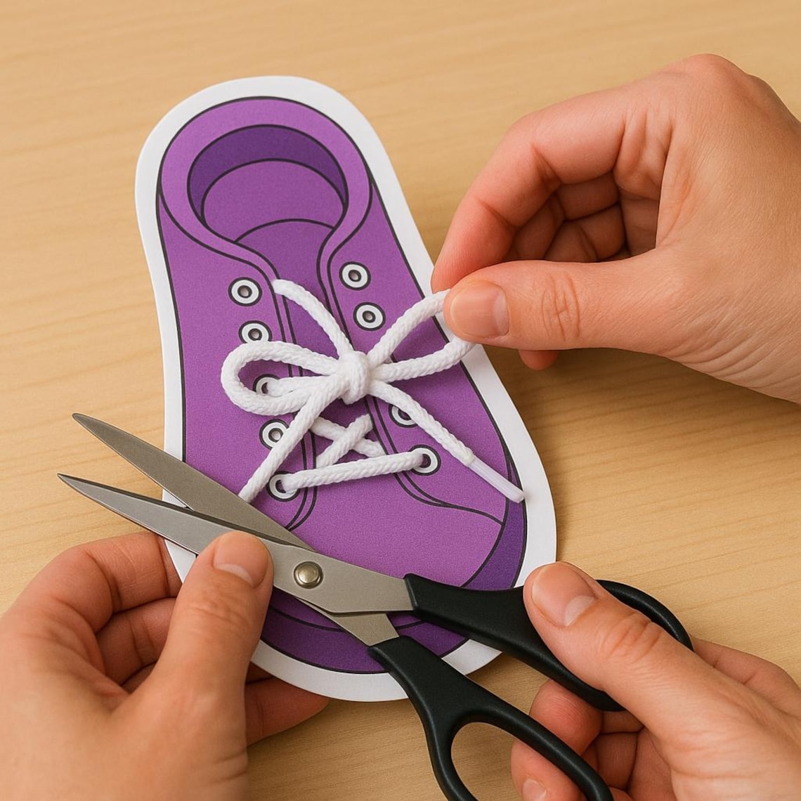 Learn to Tie Your Shoes – Printable Activity for Kids | Fun Lacing ...