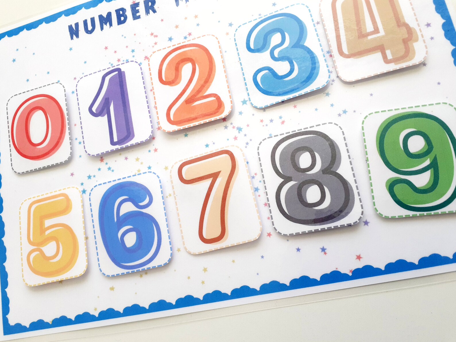 Learn Numbers 1 to 10, Number Matching Game - Etsy
